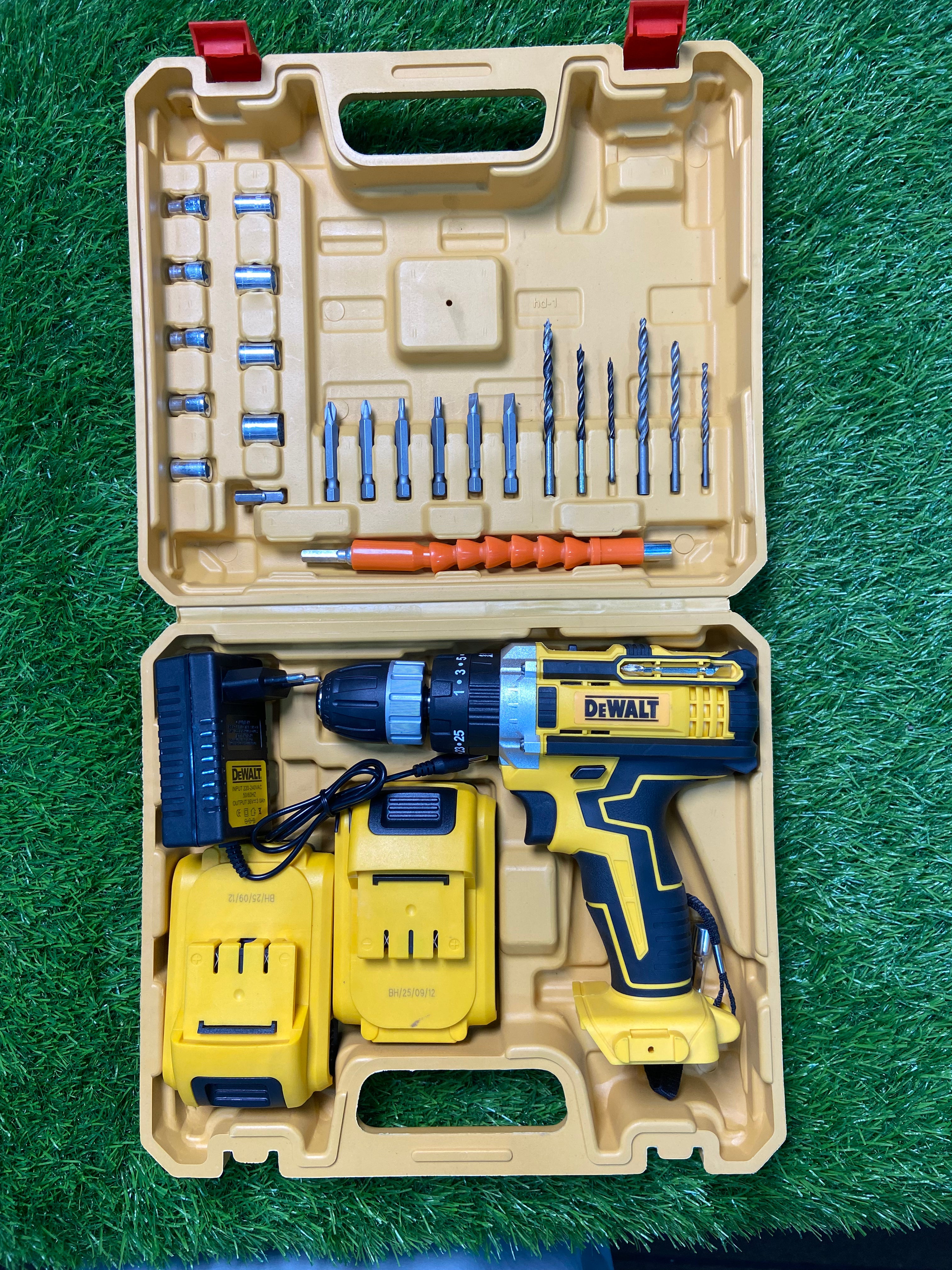 36V Cordless Drill - 30 Piece Accessory Set | 10Ah Dual Batteries | LE ...